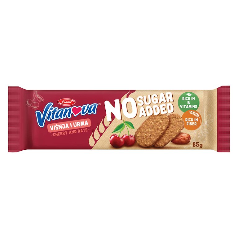 Vitanova keks bez šećera višnja 85g vitanova