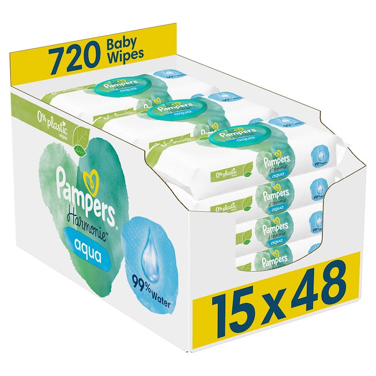 Pampers vl maramice harmonie aqua 15x48/1 pampers