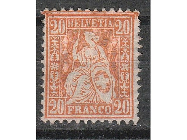 Switzerland - Sitting Helvetia - 1881 - MH