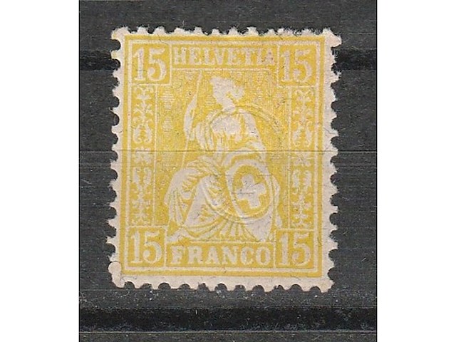 Switzerland - Sitting Helvetia - 1881 - MH