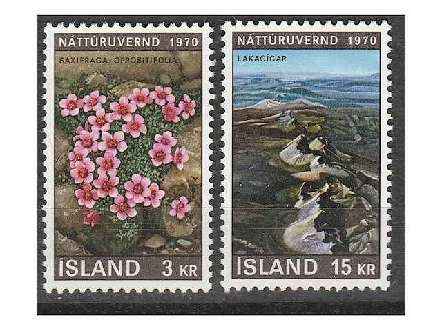 Iceland, Island - Nature protection - 1970 - MNH