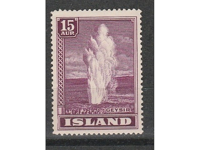 Iceland, Island - Geyser - 1938 - MH