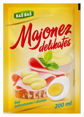 MAJONEZ DELIKATES BAŠ BAŠ 200ML
MAJONEZ DELIKATES BAŠ BAŠ 200ML