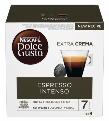 KAPSULE NESCAFE DOLCE GUSTO ESPRESSO INTENSO 16/1
KAPSULE NESCAFE DOLCE GUSTO ESPRESSO INTENSO 16/1