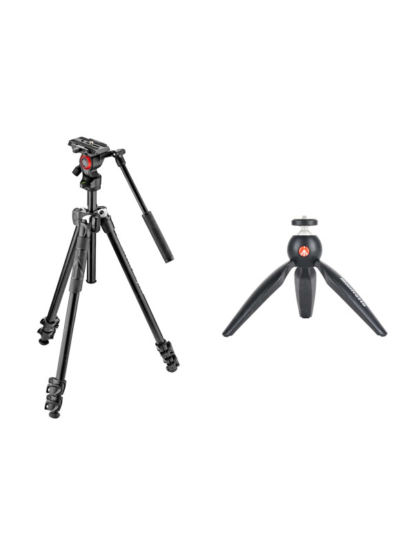 Manfrotto Video SET MK290LTA3-V 290 light kit with video head sa MTPIXIMII-B Mini tripod