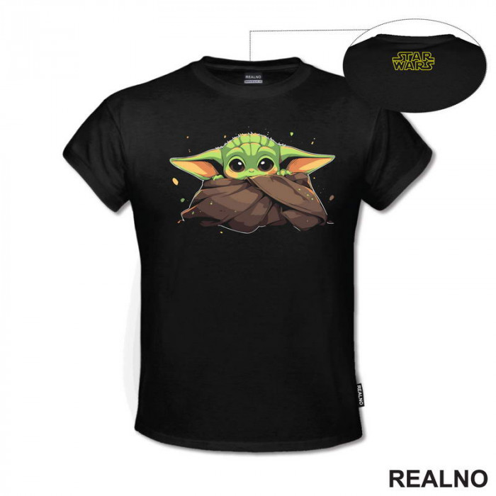 CAPE - BABY YODA - MANDALORIAN - STAR WARS - MAJICA