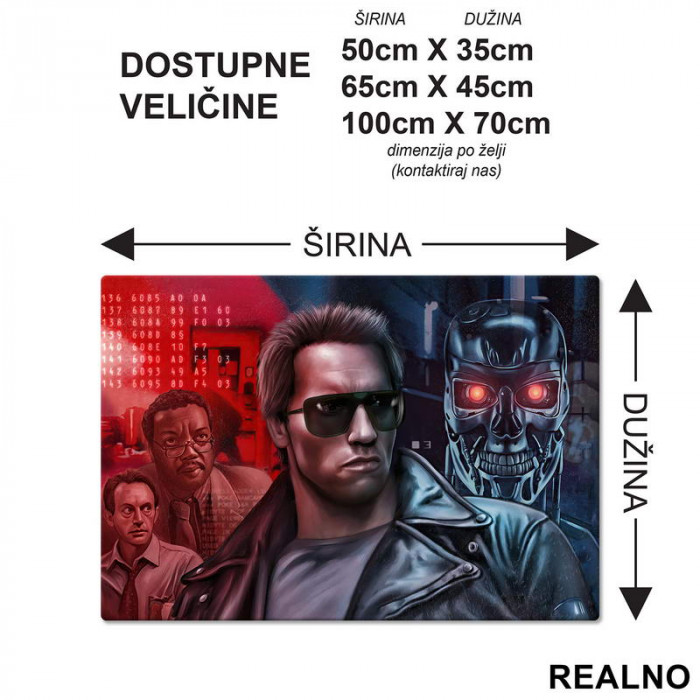 TERMINATOR - DRAWING - FILMOVI - PODMETAČ ZA STO