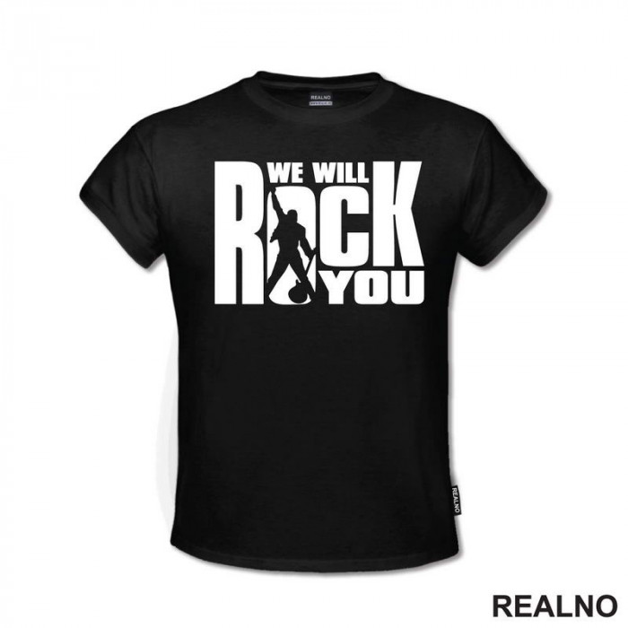 WE WILL ROCK YOU - QUEEN - MUZIKA - MAJICA