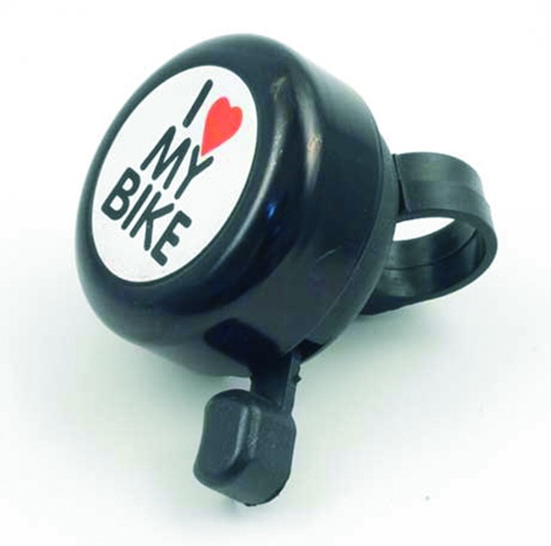 ZVONCE-CRNO I LOVE MY BIKE NATPISOM