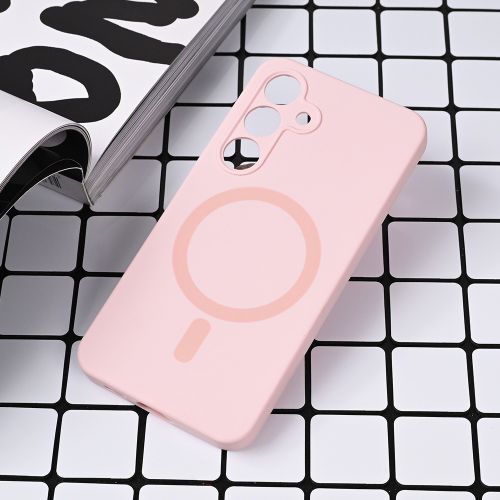 Futrola - maska Magsafe Pure color za Samsung S921B Galaxy S24 roze