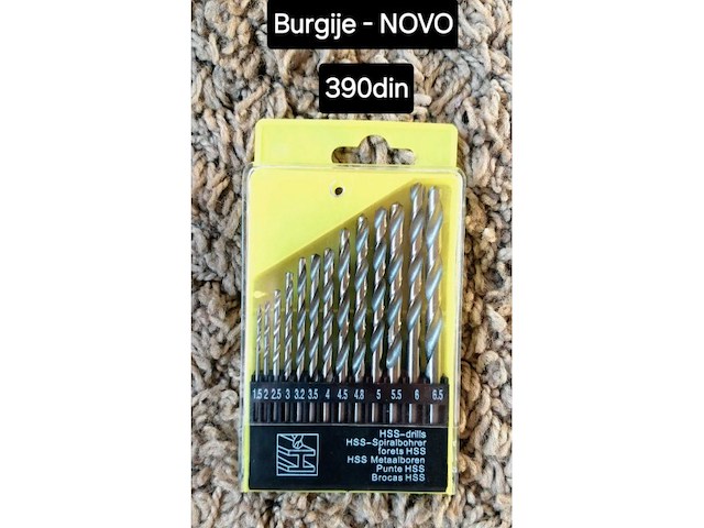 Burgije HSS 13kom 1.5-6.5 - NOVO