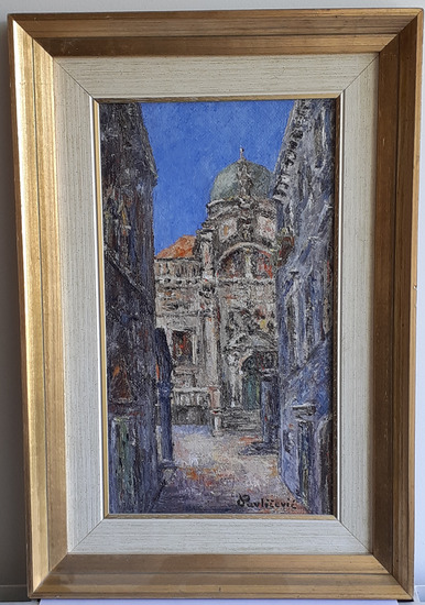 Ante Pavličević. Dubrovnik. Ulje