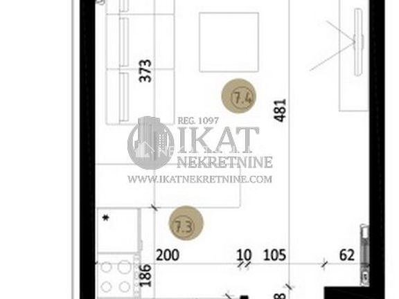 Vračar, Crveni krst 29,97m2 novogradnja + PDV ID#3984