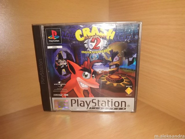 PS1 igra Crash Bandicoot 2 Cortex Strikes Back