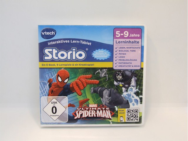 vTech Storio Ultimate Spiderman ketridz igra FULL+GARAN