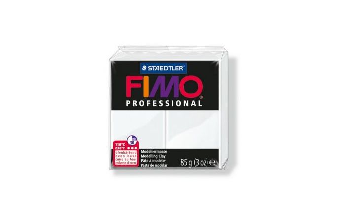 Polimerna glina FIMO Professional 0- Bela (FP8004-0)