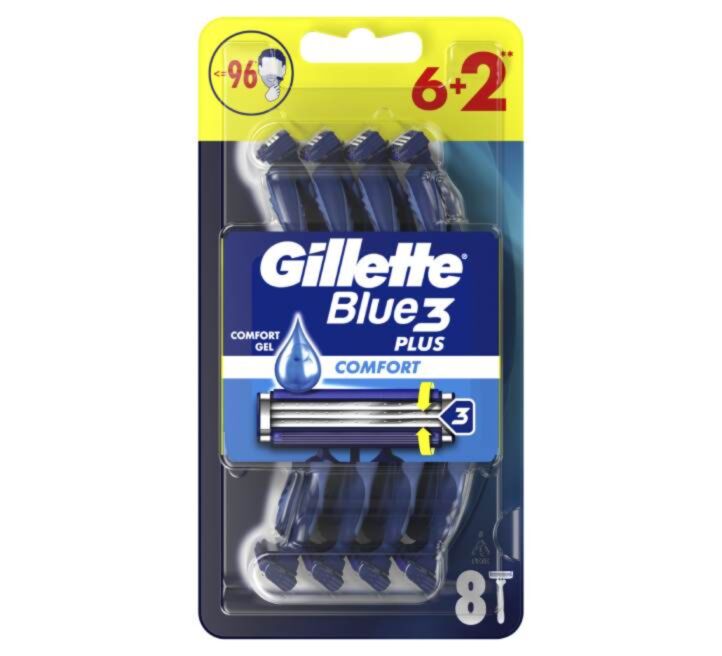 GILLETTE BLUE 3 COMFORT BRIJAČI 8 KOM