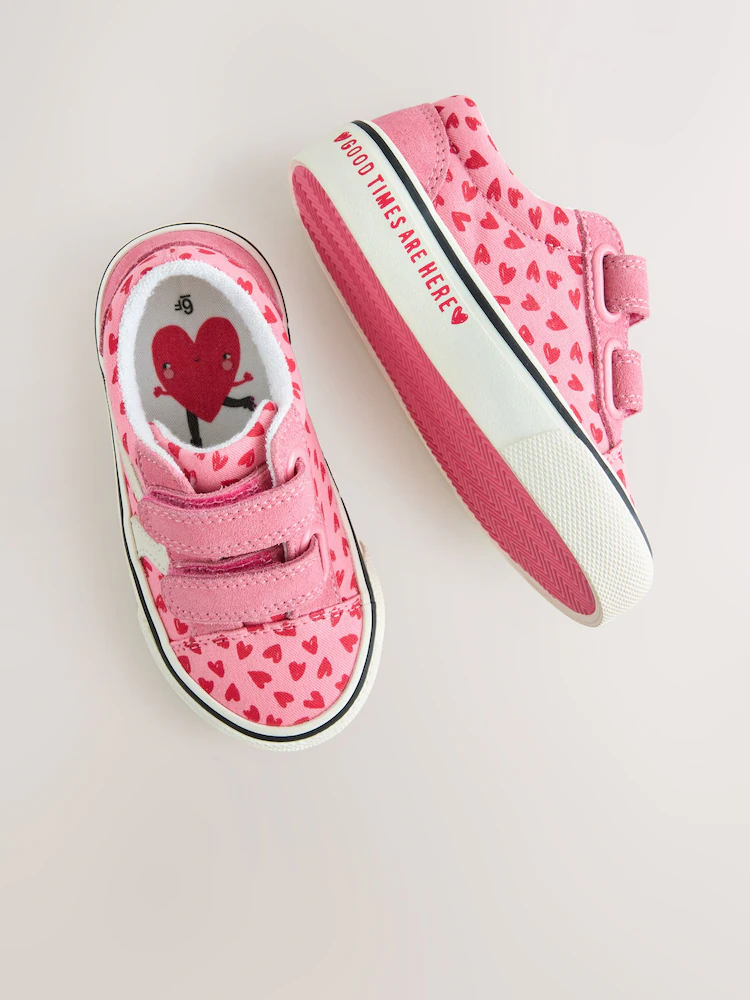 Rozo Srce - Touch Fasten Strap Printed Trainers