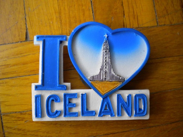 ICELAND island, magnet za frizider