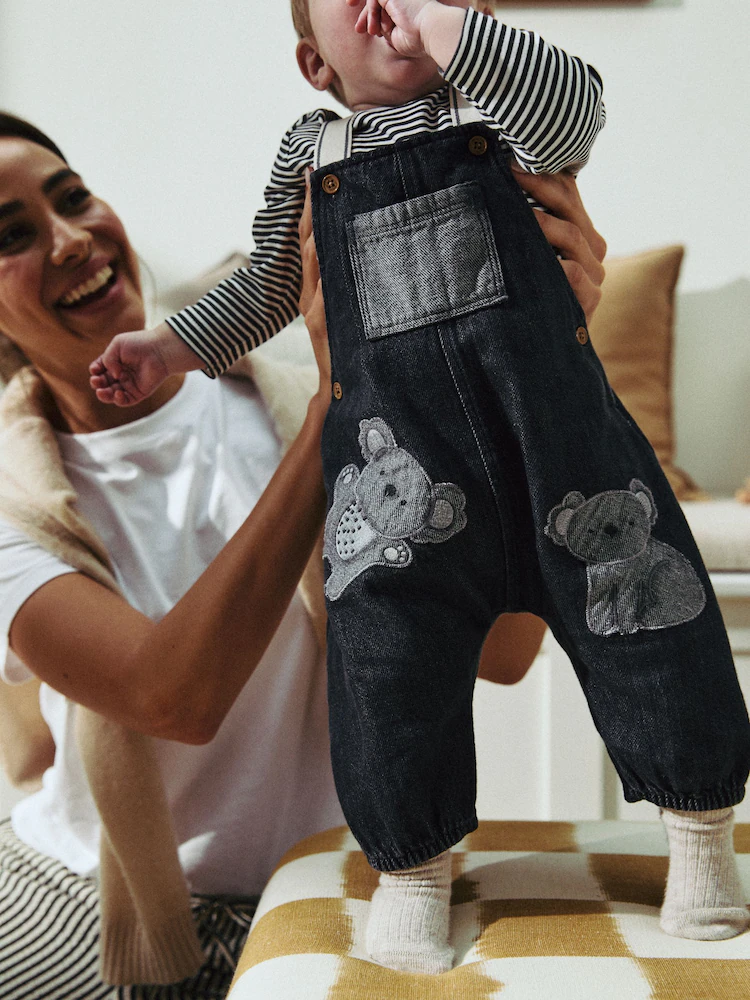 Mono Koala - Beba Teksas treger pantalone i Bodi set (0mths-2god)