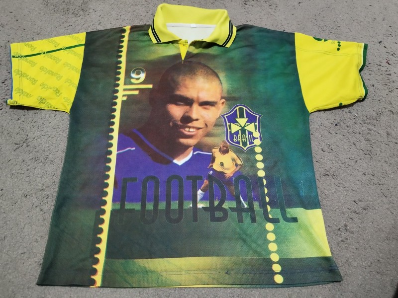 Ronaldo 9 Brasil Vintage 1997 navijacki dres - L