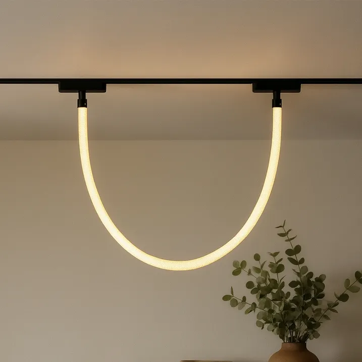 Moderna bela viseća lampa za jednofazni šinski sistem 8W 3000K - Magnetic Tautau