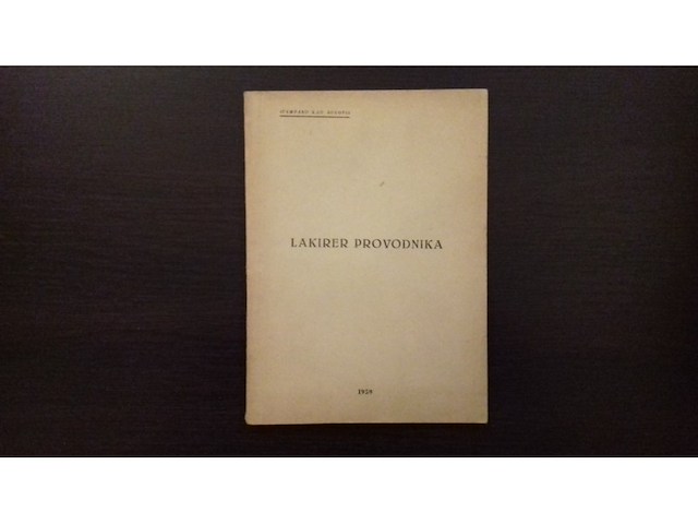 LAKIRER PROVODNIKA,D.Jovanović/M.Kontić