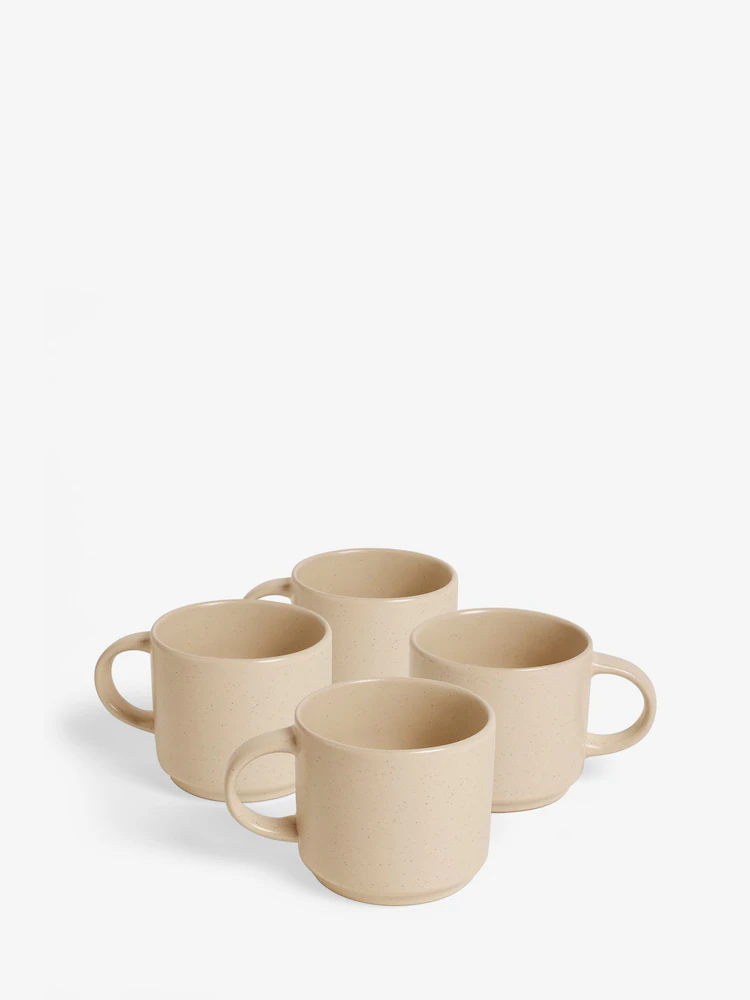 Set of 4 Speckle Oakley Mugs