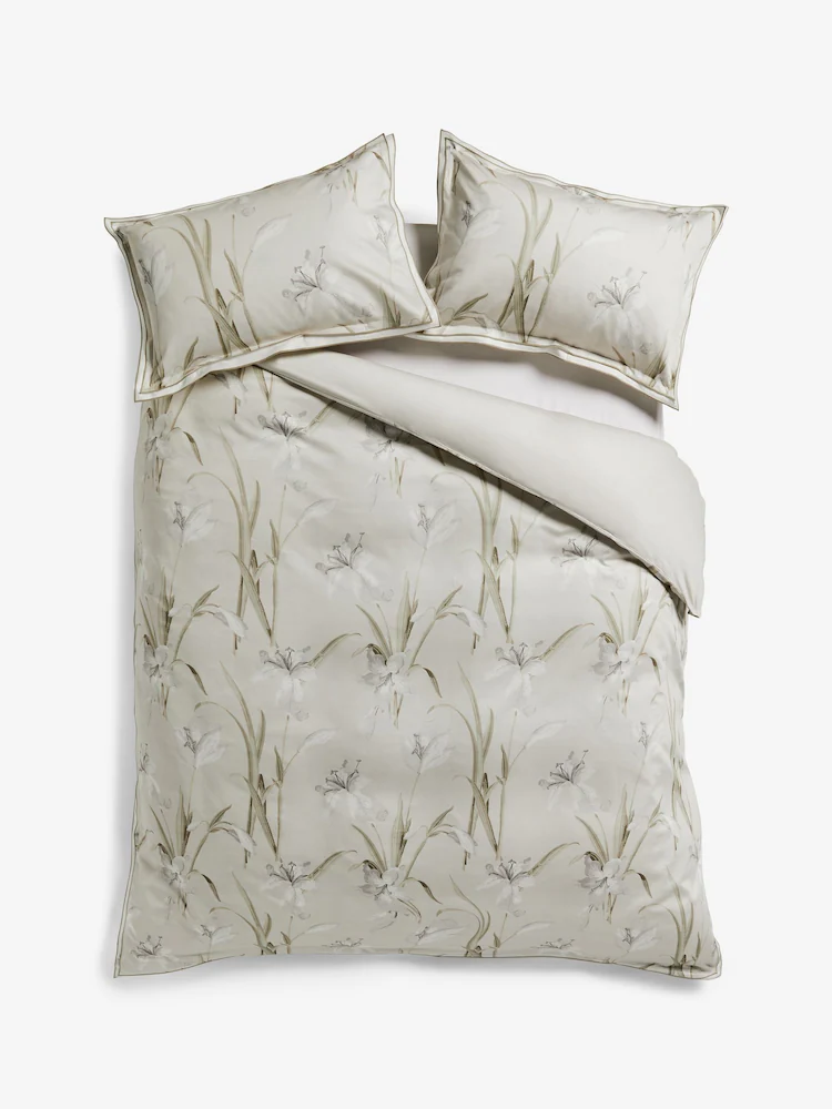 Lily Cvetni uzorak  600TC 100% Cotton Sateen Navlaka za jorgan and Pillowcase Set