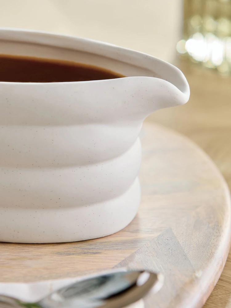 Scandi Speckle Gravy Boat