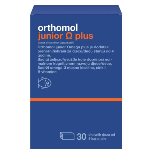 Orthomol Junior Omega Plus 90 karamela 30 dnevnih doza