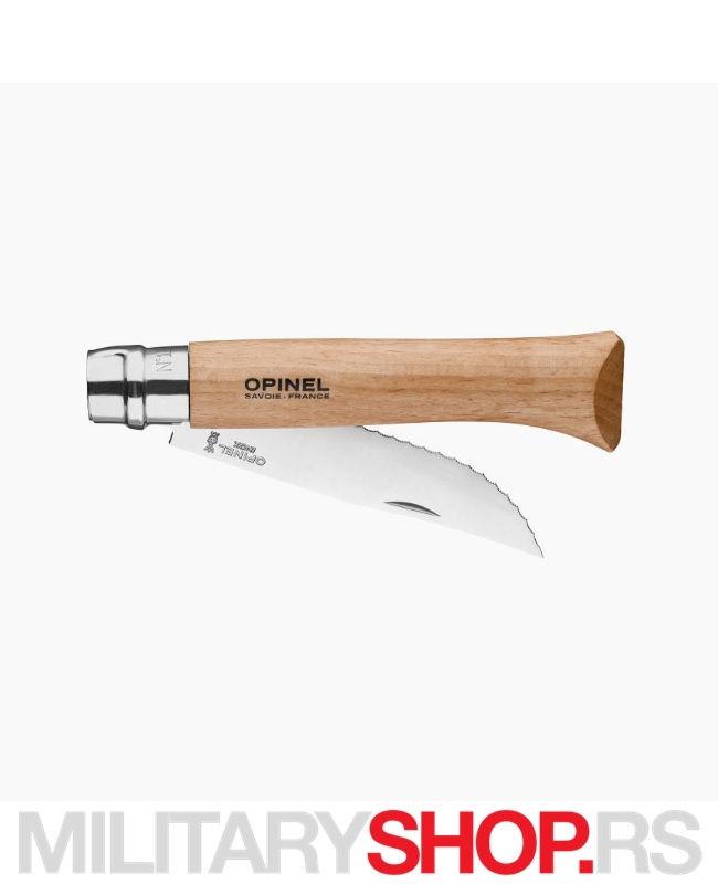 Nazubljen nož bukva Opinel Inox 12