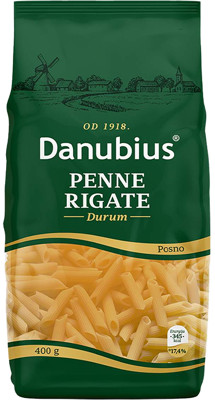 DANUBIUS 400G DURUM PENNE RIGATE