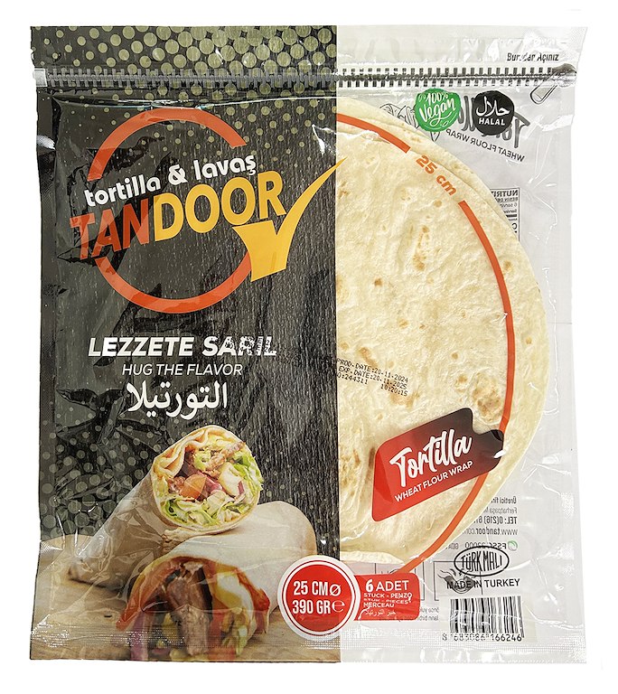 TANDOR TORTILJA 6 KOM FI 25-390G