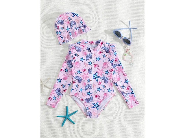 Kupaci set za bebe devojcice 74/80, 9-12 m NOVO