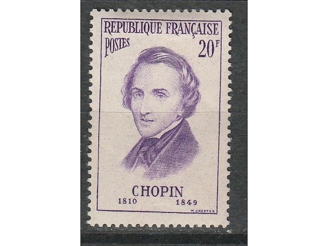 Francuska, France - Frederic Chopin - 1956 - MH