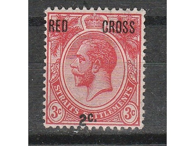 Straits Settlements-Red Cross-King George V-1917-MNH