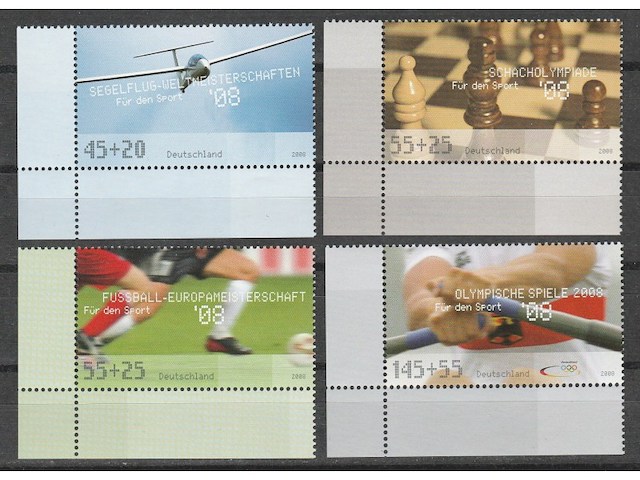 Germany - Sports Aid 2008 - MNH