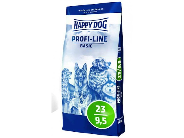 Hrana za pse Happy Dog Profi Line Basic 23-9.5 pakovanje 20kg