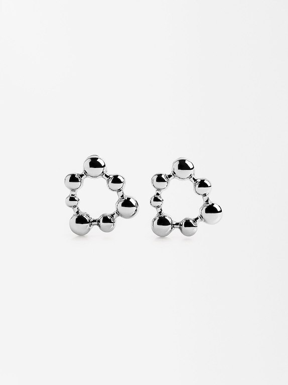 Hoop Earrings With Spheres