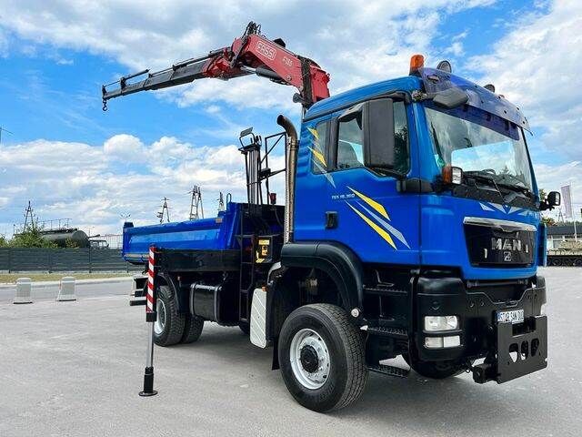 MAN TGS 4x4 18.360 FASSI 155 EURO 5 Kipper Kran kiper