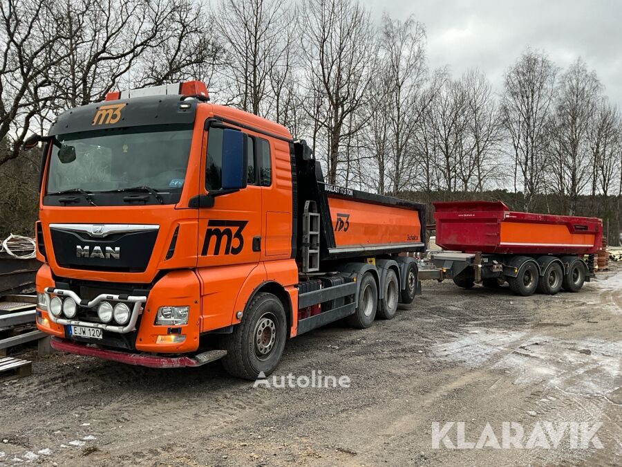 Prodaje se MAN Tgx 35.480 kiper na aukciji + prikolica kiper