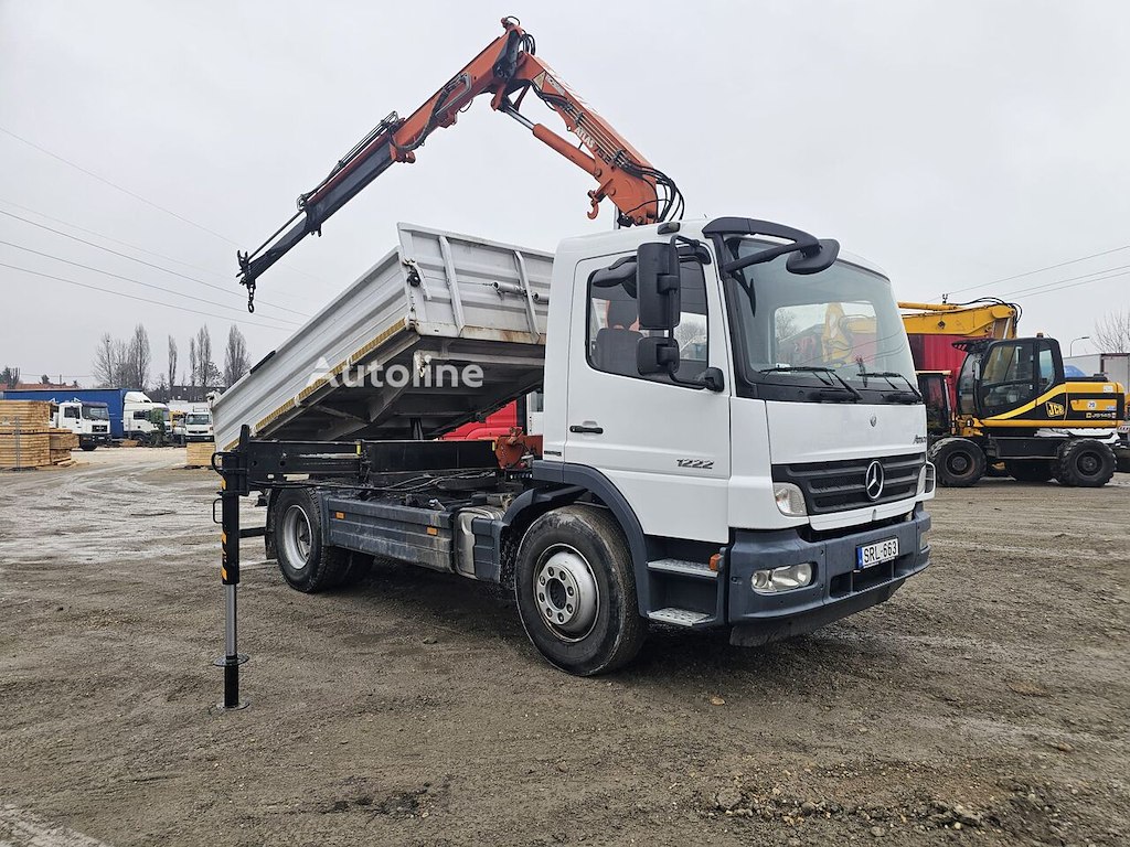 Mercedes-Benz Atego 1222 - Atlas 75 Crane + 3 sided Tipper kiper