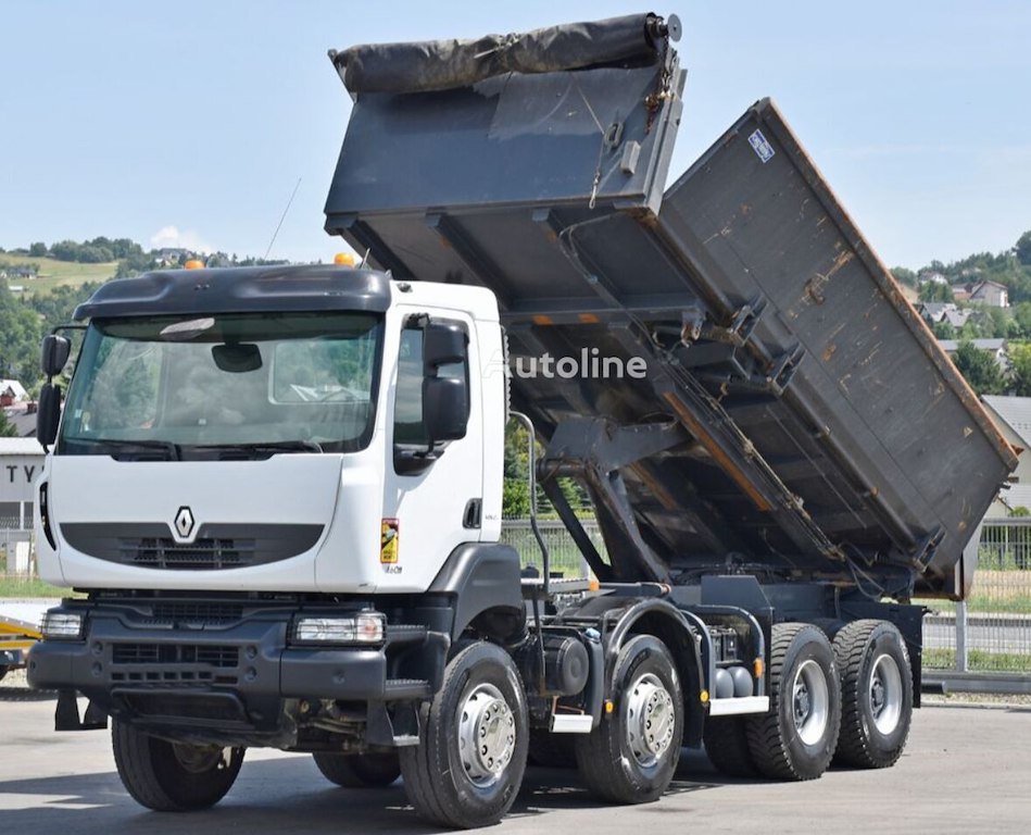 Renault KERAX DXI 460- 8x4 -VOLVO FMX trojstranný sklápač kiper