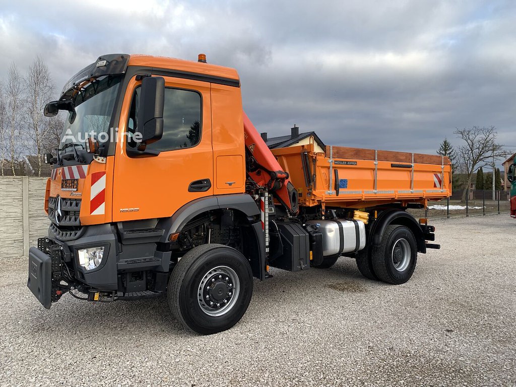 Mercedes-Benz AROCS 1835, 4x4, MEILLER + PALFINGER kiper