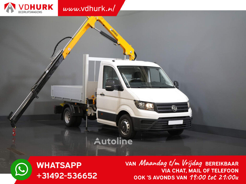 Volkswagen Crafter 50 165 pk Effer 352S Kraan/ Crane/ Kran/ Autokran/ Open kamion s ravnom platformom < 3.5t