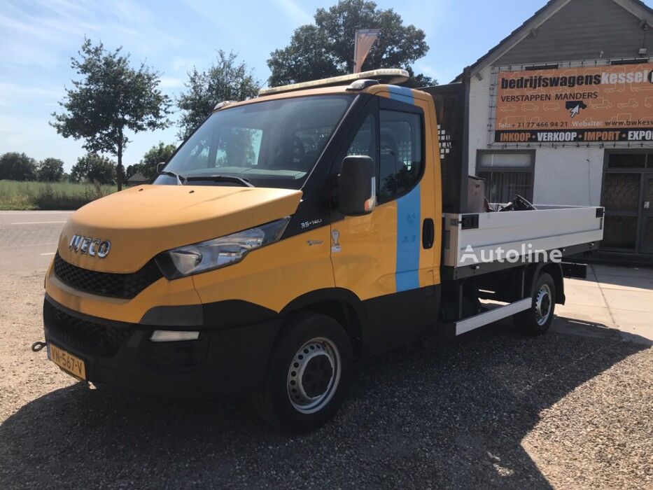 IVECO Daily 35S14N 3.0 CNG Motorschade Pick-Up Open Laadbak kamion s ravnom platformom < 3.5t