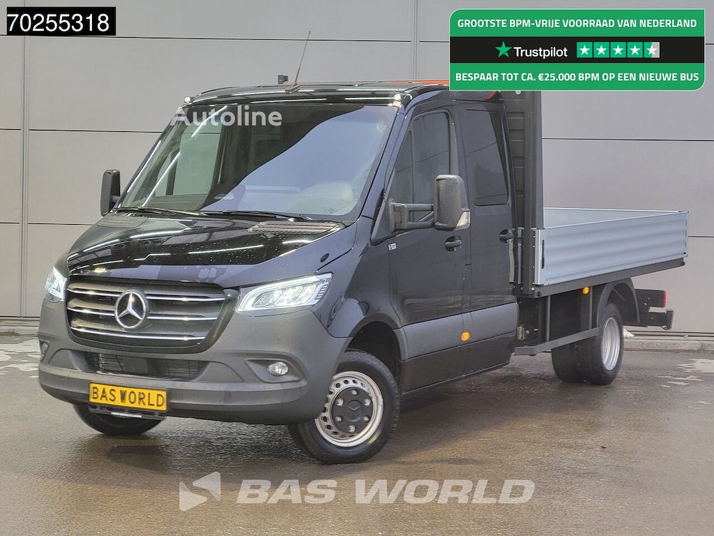 Novi Mercedes-Benz Sprinter 519 CDI Automaat Open Laadbak Dubbel Cabine 3.5t trekha kamion s ravnom platformom < 3.5t