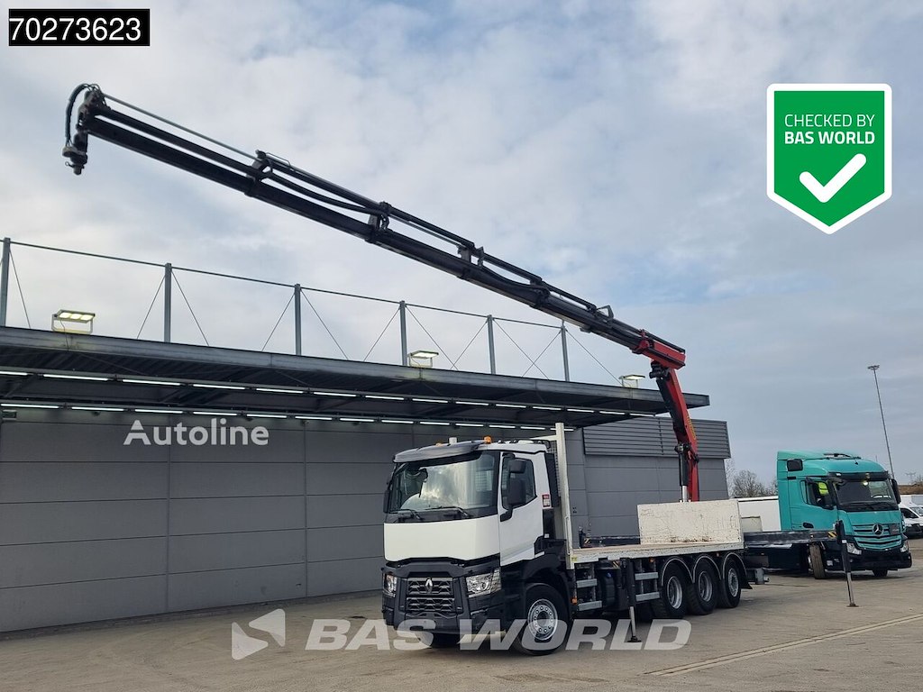 Renault C 430 8X4 Palfinger PK33002 EH 6x Extensions Euro 6 kamion s ravnom platformom