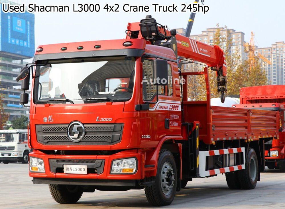 Shacman Used Shacman L3000 4x2 Crane Truck from China kamion s ravnom platformom